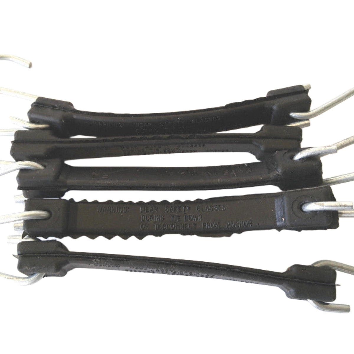 Rubber Tarp Tie-Down Straps with S-Hooks – Heavy-Duty Bungee Cords