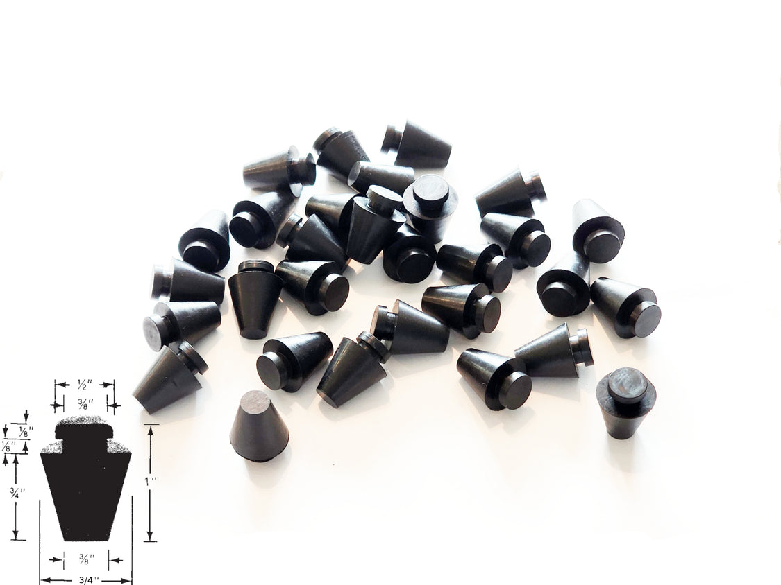 Industrial Push-In Rubber Feet, Hole Plugs & Button Grommets