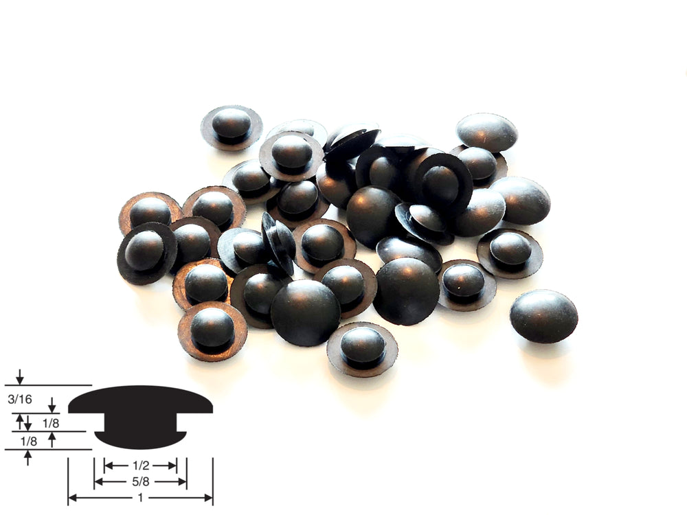Industrial Push-In Rubber Feet, Hole Plugs & Button Grommets