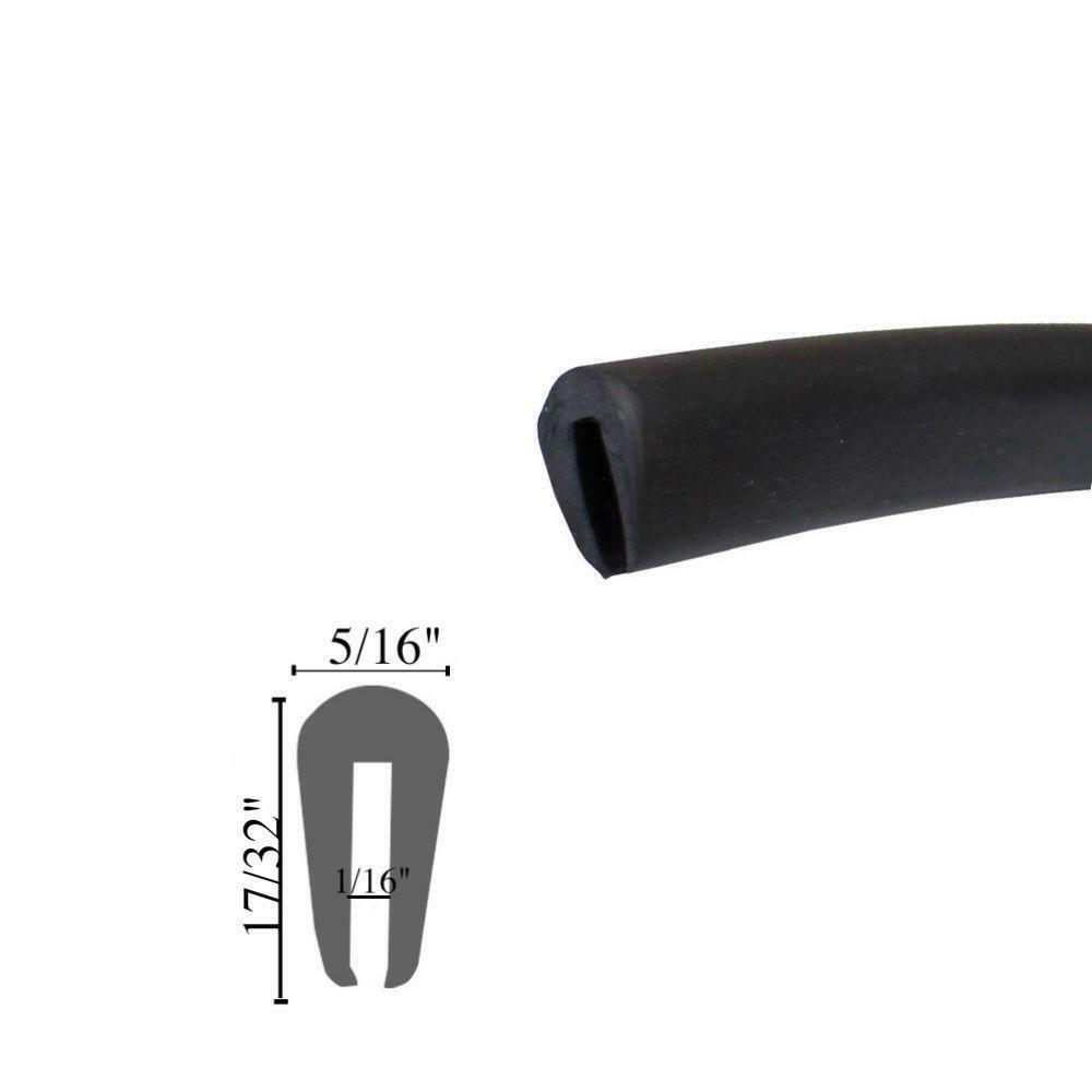 Rubber Edge Trim (U-Channel Edge Guard) | Weatherproof Rubber Seal